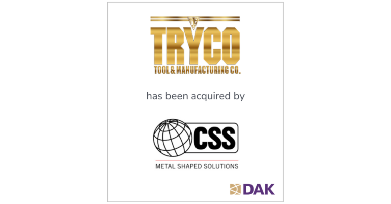 The DAK Group Announces Sale of Tryco to Connecticut Spring & Stamping ...