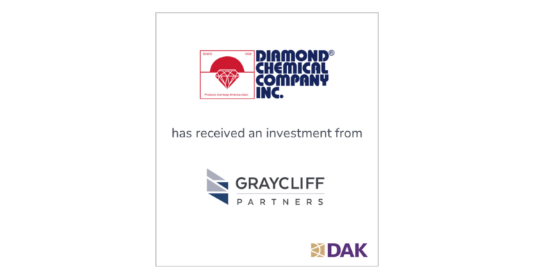 The DAK Group Announces Diamond Chemical Company Receives Investment from Graycliff Partners - DAK